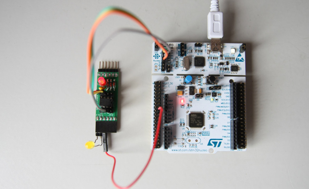 Picos ARM - LPC810 SWD / JTAG with Nucleo STM32 - SevenWatt
